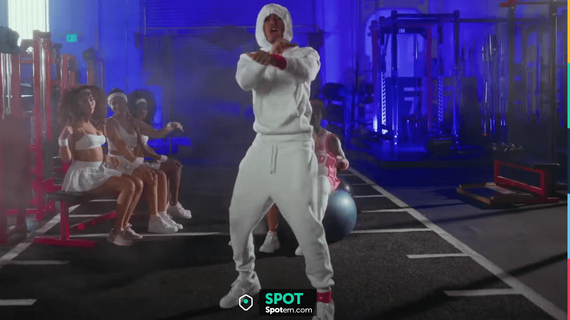 Nike Air Force 1 Low White sneakers worn by NLE Choppa in Don't Run ...