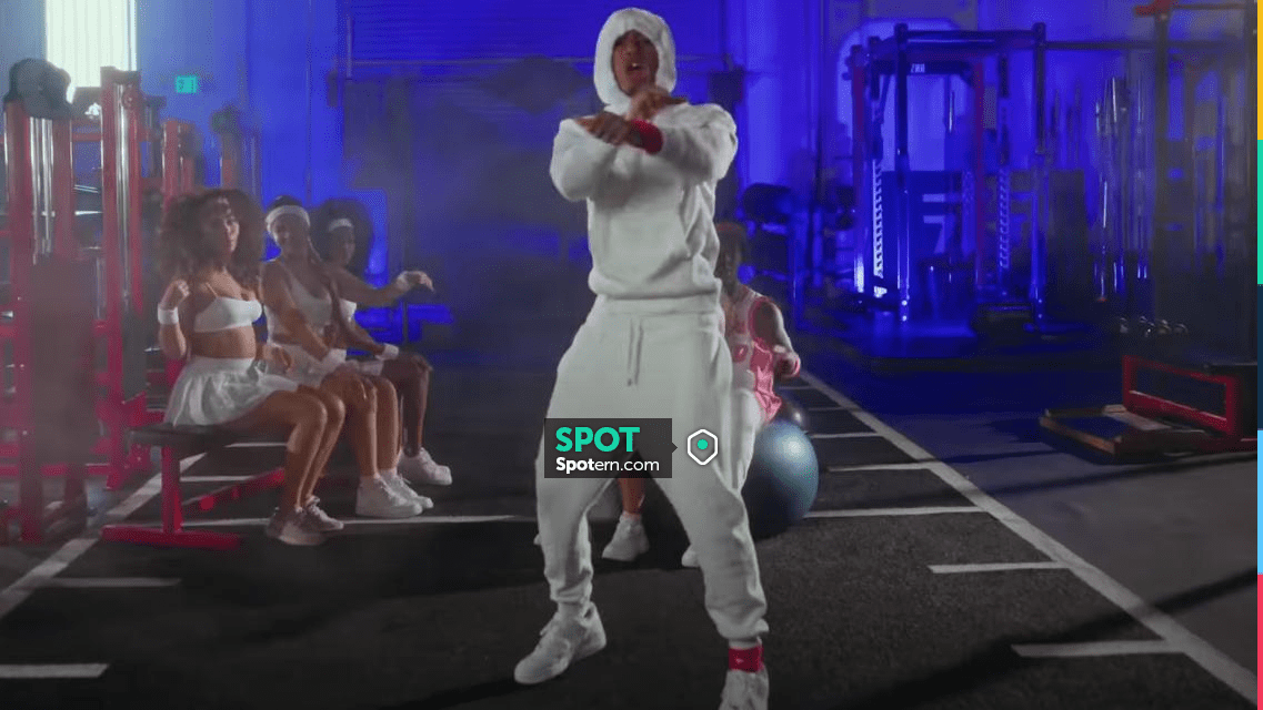 Nike White Sportswear Club Joggers worn by NLE Choppa in Don't Run ...