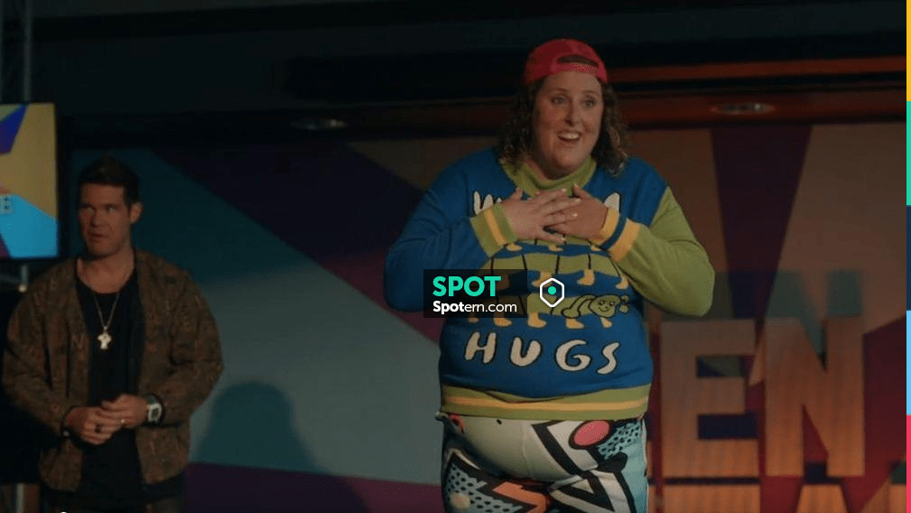 Kina & Tam Blue The Worm Hugs Sweater worn by Taryn(Maggie Winterstein ...