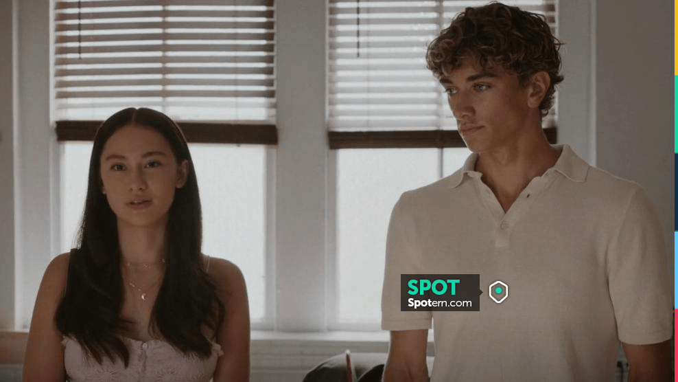 Rag & Bone Harvey Knit Polo Shirt worn by Jeremiah (Gavin Casalegno) as seen in The Summer I ...