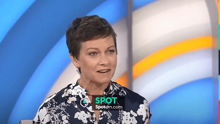 Vince Arboretum Floral Silk Top worn by Stephanie Gosk as seen in Today ...