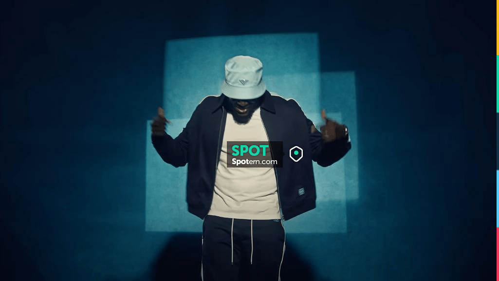 Loewe Navy & Light Blue Stripe Track Jacket worn by Stormzy in THE ...