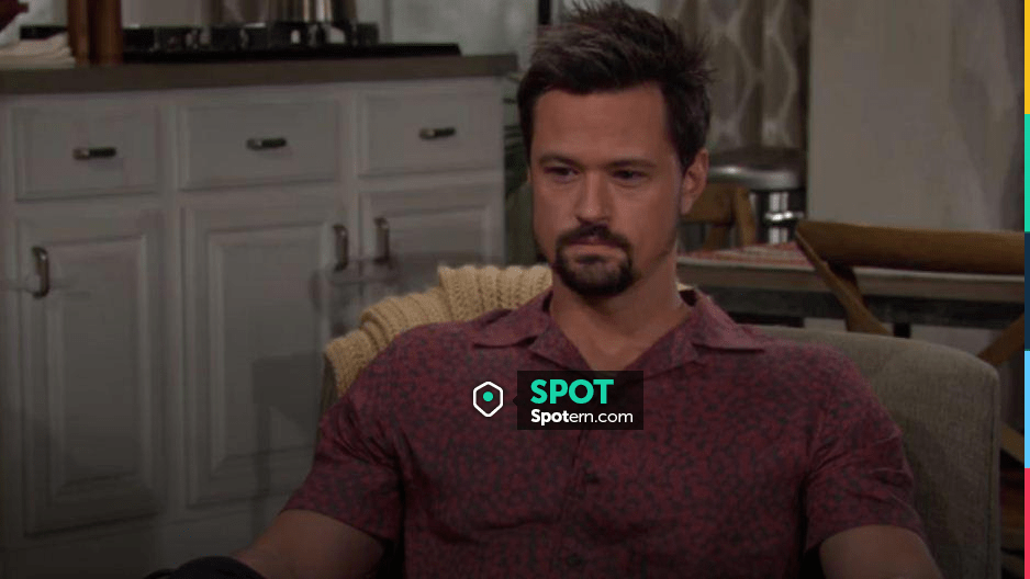 John Varvatos Danny Shirt in Tomato worn by Thomas Forrester (Matthew ...