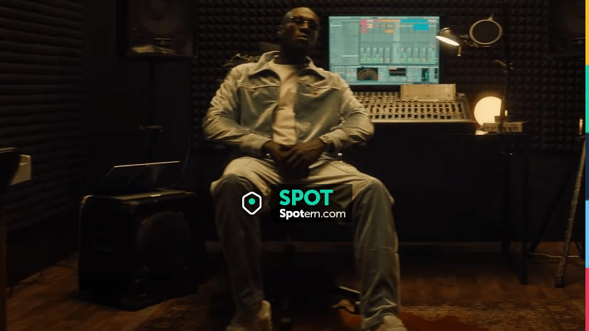 Icecream Light Blue Velvet Trackpants worn by Stormzy in THE WEEKEND ...