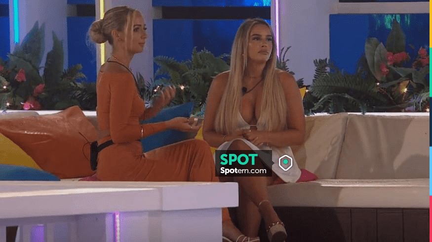 Oh Polly Margot Halter Neck Backless Mini Dress Worn By Ella Barnes As