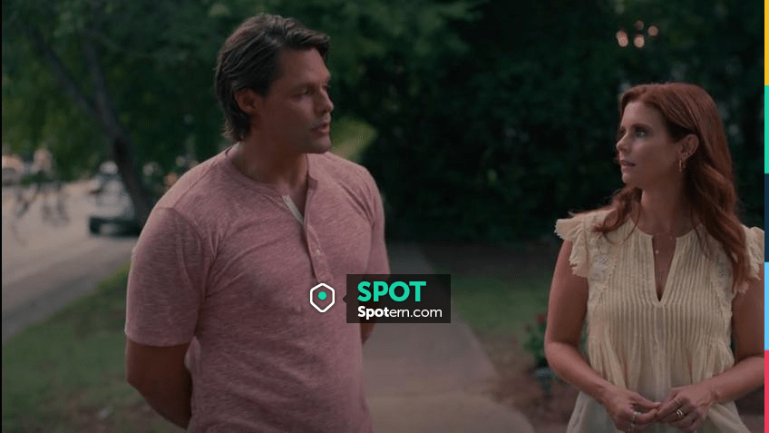 Faherty Men's Ss Heather Henley worn by Cal Maddox (Justin Bruening) as ...