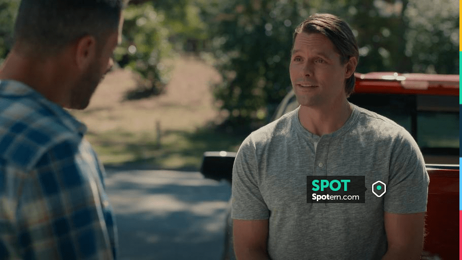 Faherty SS Heather Henley worn by Cal Maddox (Justin Bruening) as seen ...