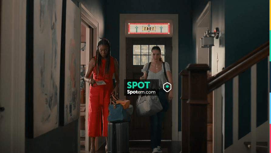 American Eagle Ruffle Sleeve Babydoll Blouse worn by CeCe Matney ...