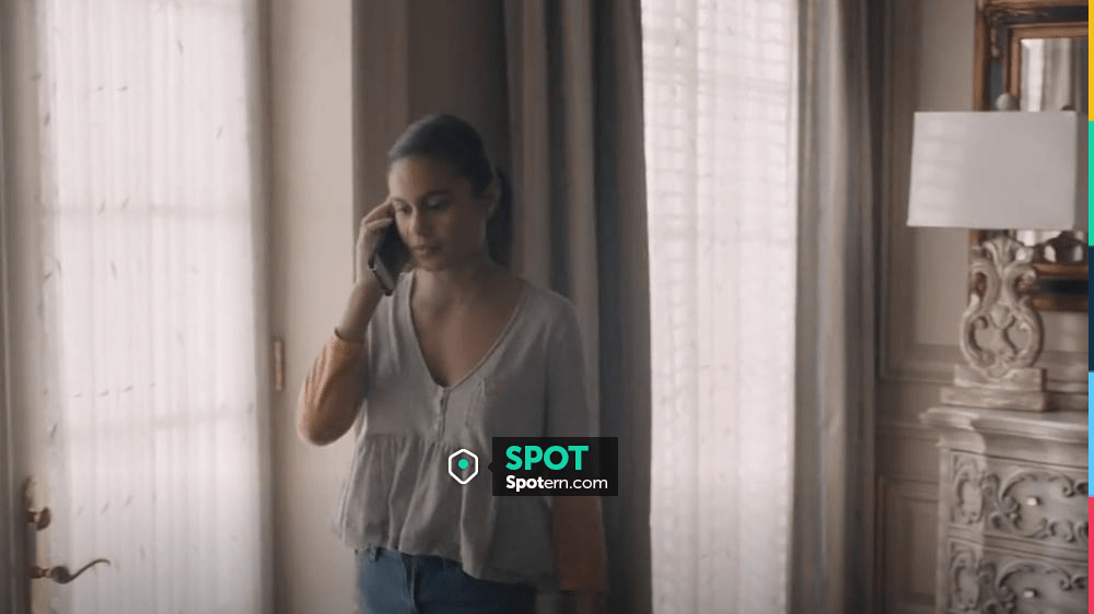 Free People Heart Of Mine Colorblock Cotton Top worn by Sophia ...