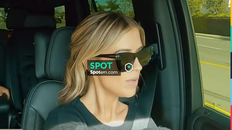 Tom Ford Pop­py Plas­tic Cat-Eye Sun­glass­es worn by Christina El ...