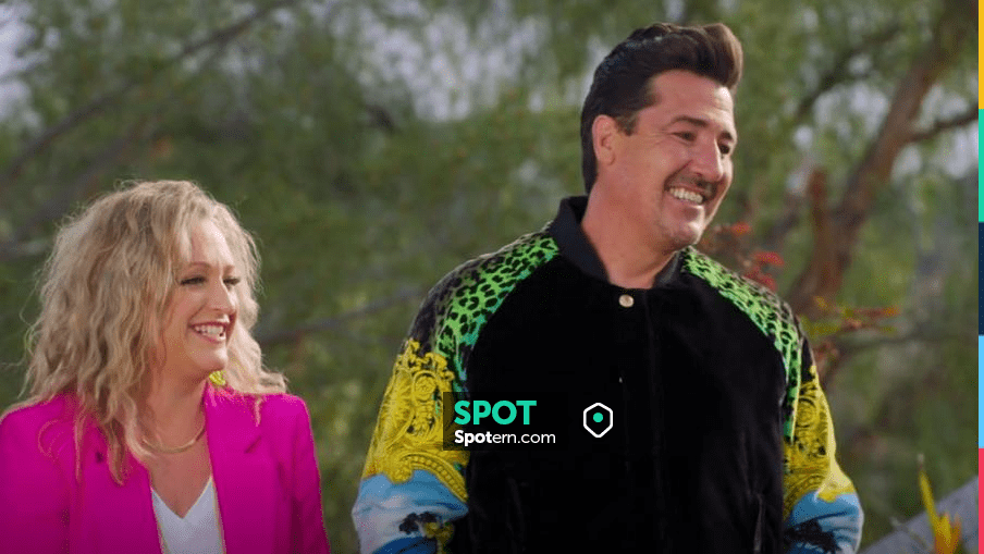 H&M Ver­sace Bomber Jack­et worn by Jonathan Knight as seen in Barbie ...