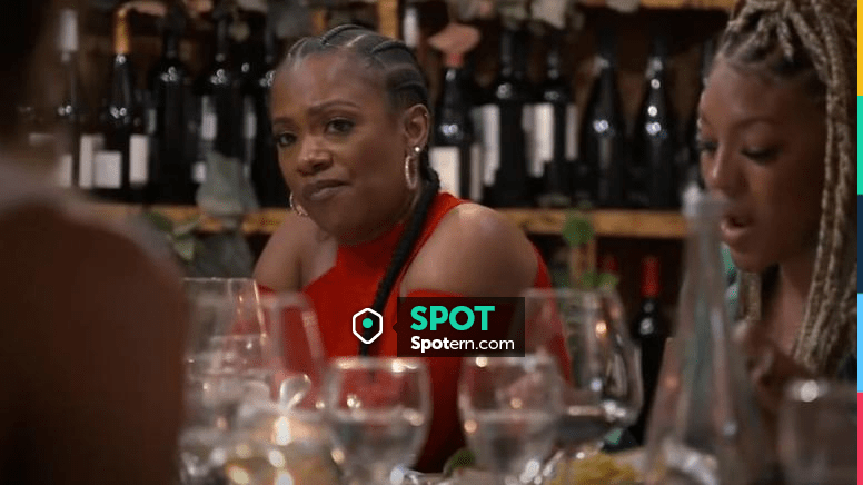 Giti Cold Shoulders Dress worn by Kandi Burruss as seen in The Real ...