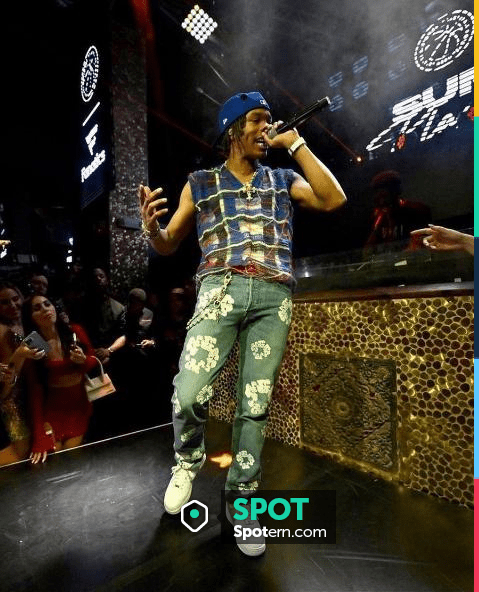 Nike Air Force 1 Low White sneakers worn by Lil Baby on his Live ...