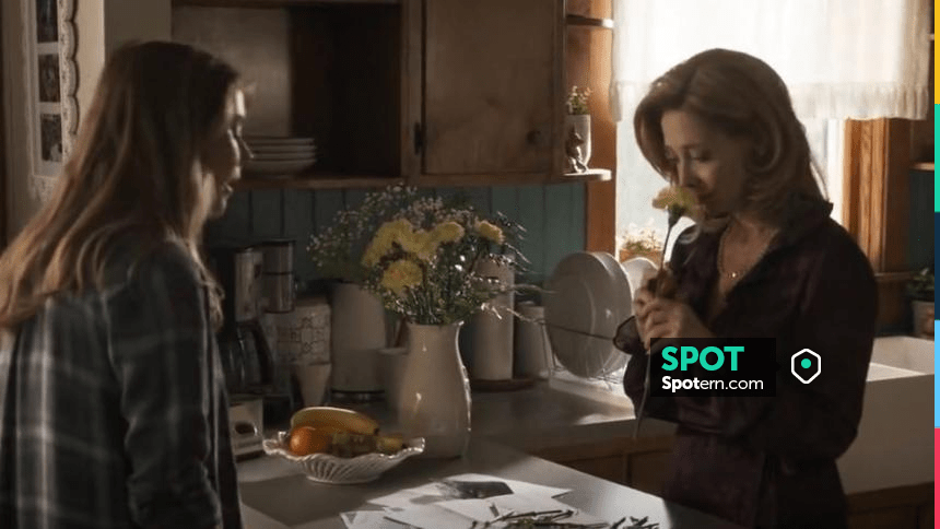 Paige Floral Ledare V-Neck Ruffle Wrap Blouse Long Sleeve Top worn by ...