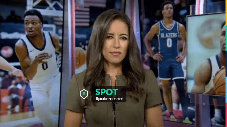 Toccin Zip Front Dress in Olive worn by Kaylee Hartung as seen in Today ...