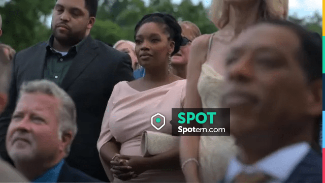 Betsy & Adam Caped Sheath Dress worn by Angie Jarrett (Tracey Bonner ...