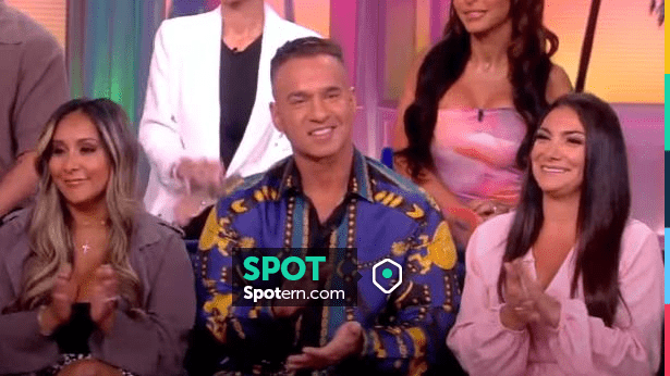 Versace Medusa Harness-Print Silk Sport Shirt worn by Mike Sorrentino ...