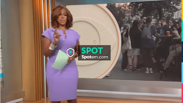 Nora Gardner Daphne Dress in Lilac worn by Gayle King as seen in CBS ...