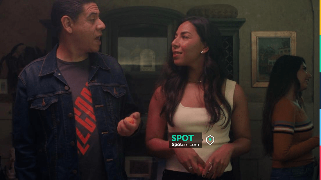 Vince Ribbed Square Neck Tank worn by Teresa (Yuli Zorrilla) as seen in ...