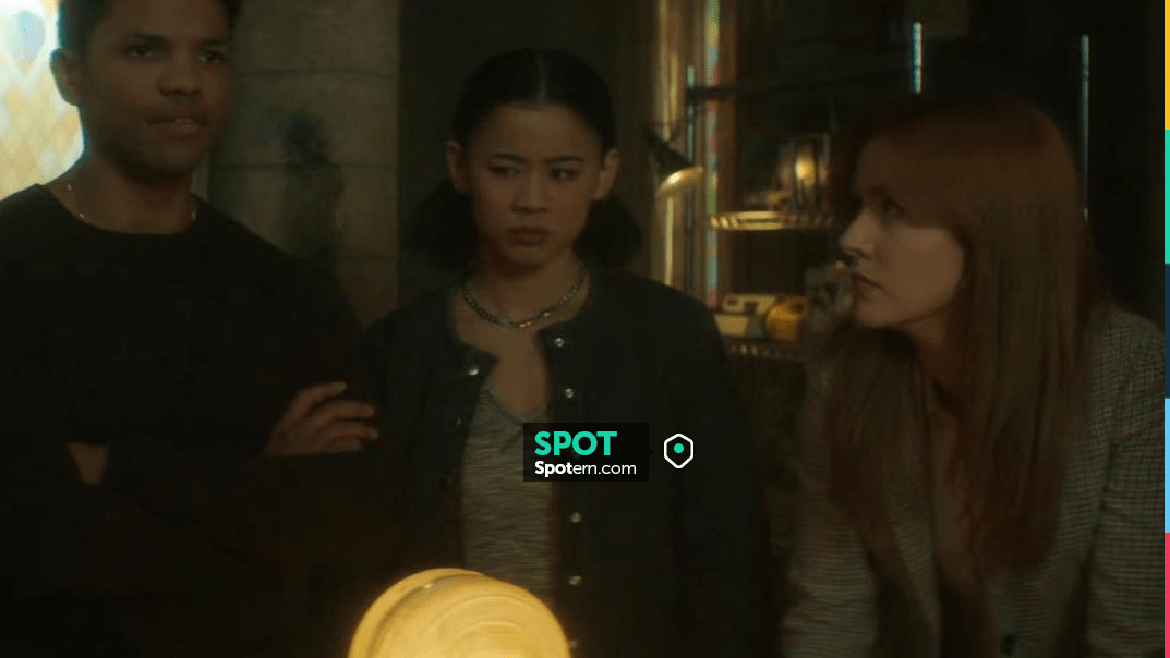 Ba & Sh Gladys Collarless Quilted Jacket worn by Georgia 'George' Fan ...