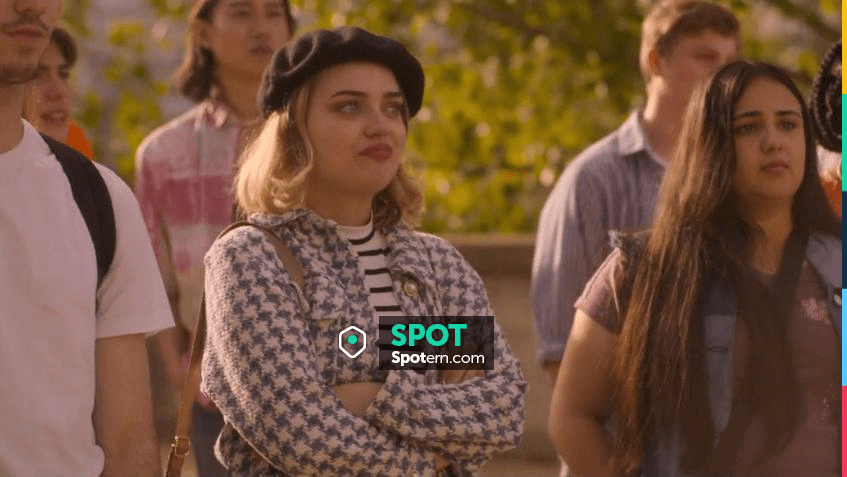 Zara Textured Overshirt with Pearl Buttons worn by Imogen Heaney (Rhea ...