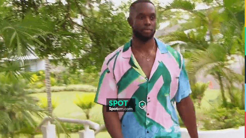 Zara Ab­stract Print­ed Shirt worn by Aaron Bryant as seen in The ...