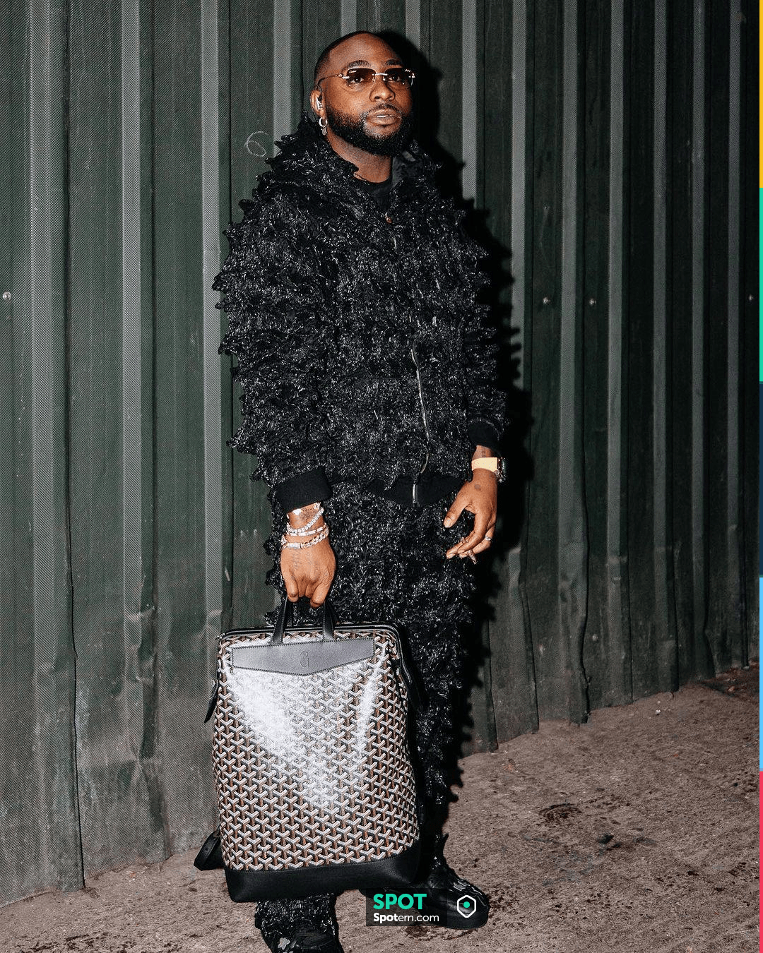 Nike Air Force 1 Low x Made Black sneakers worn by Davido on his ...