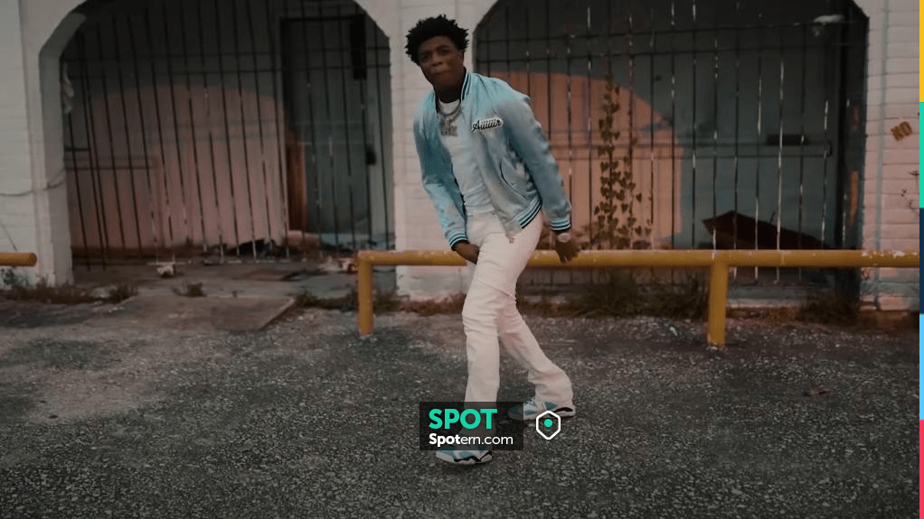 Nike Jordan 6 Retro UNC White sneakers worn by Yungeen Ace in Variable ... Nike Jordan 6 Retro UNC White sneakers worn by Yungeen Ace in Variable ...