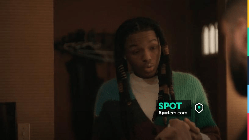 Vince Intarsia Wave Cardigan porté par Jake (Michael Epps) vu dans The ...