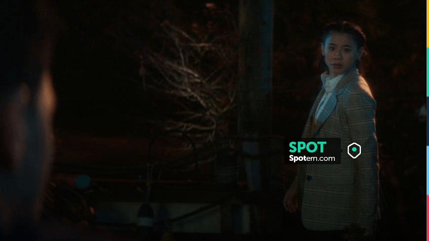 Topshop Plaid Suit Jacket worn by Georgia 'George' Fan (Leah Lewis) as ...