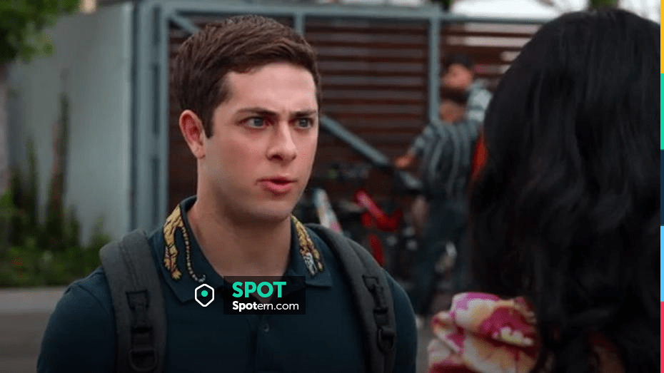 Gucci Tiger Embroidered Polo Shirt worn by Ben Gross (Jaren Lewison) as ...