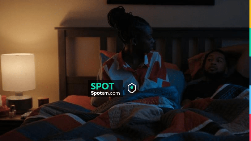 Not Just Pajama Queen Of Chess Long Silk Pajama Set worn by Kiesha ...