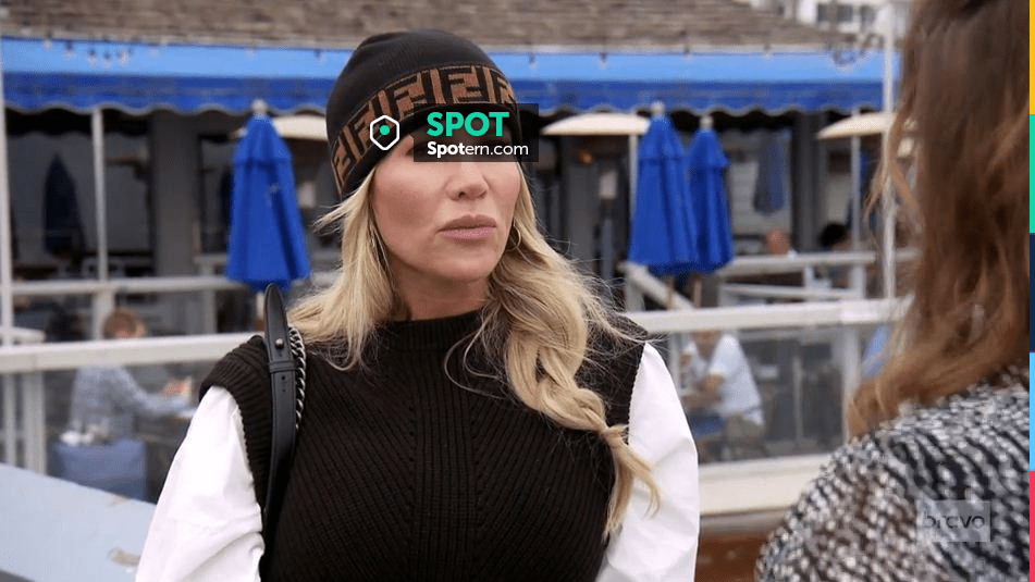 Fendi Ff Lo­go Beanie Hat worn by Jennifer Armstrong as seen in The ...