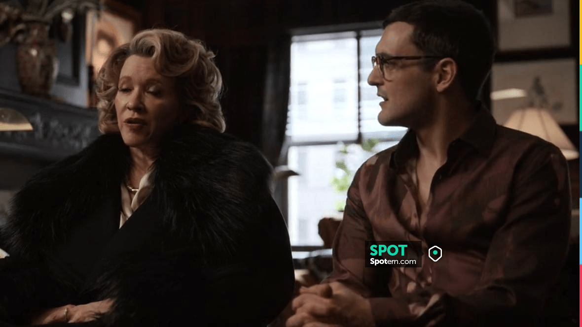 Mordun Long Sleeve Abstract Butterfly Print Shirt worn by Cliff Demeo ...