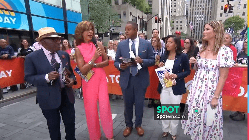 Hill House Home The Matilda Dress in Red Shell Vine Stripe worn by ...