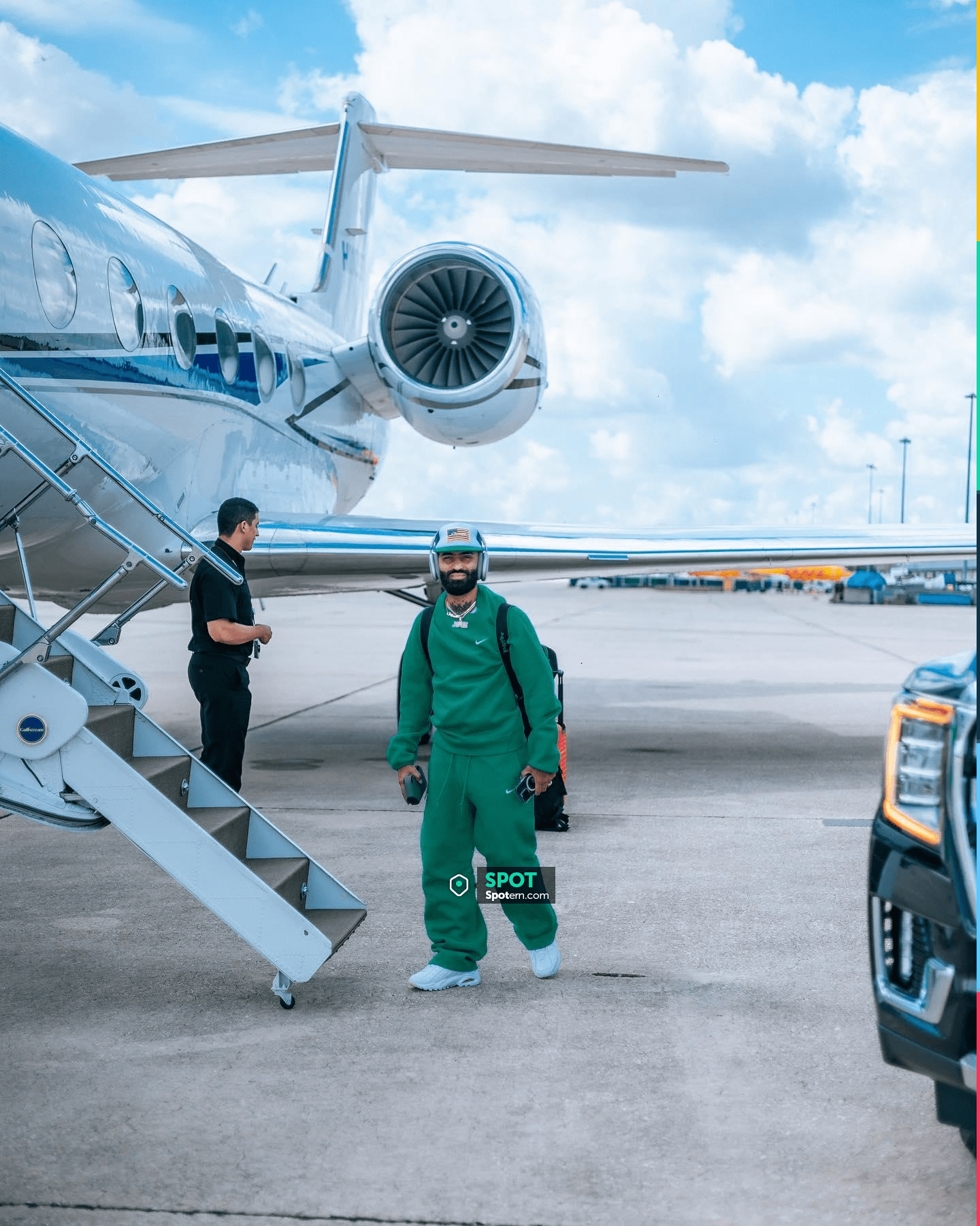 Nike Nocta Green Tech Fleece Sweatpants worn by Arcángel on the ...