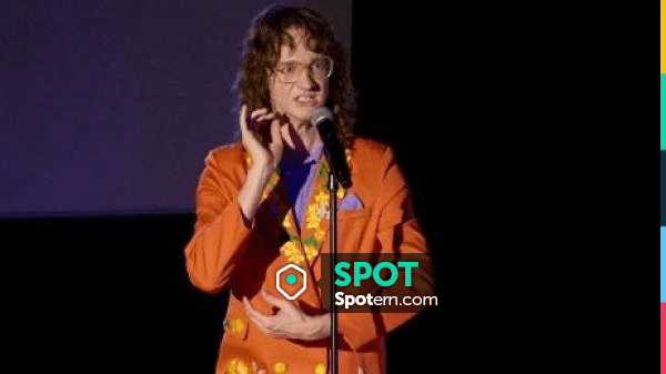 70s Floral printed Orange Suit worn by Chris Fleming as seen in Hell live performance | Spotern