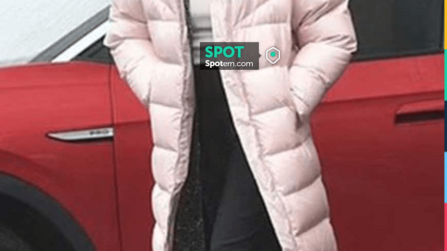 Nike Hooded Puffer Coat worn by Michelle Keegan on the set of Fool Me ...
