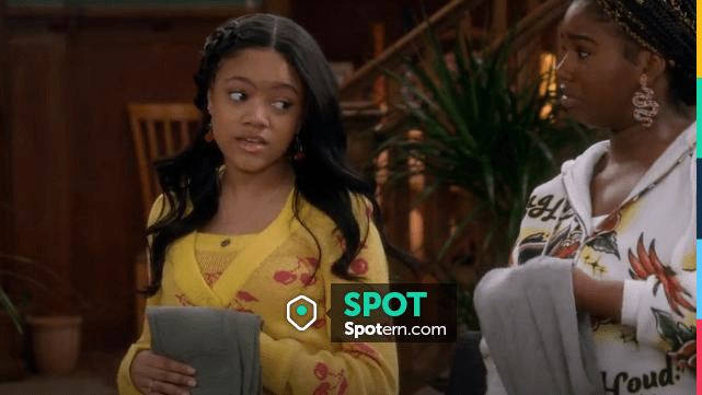 Noisy May Cosmic Cardigan worn by Aaliyah Upshaw (Khali Spraggins) as ...