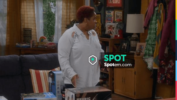 Torrid Lizzie Rayon Twill Embroidered Button Up Long Sleeve Shirt worn ...