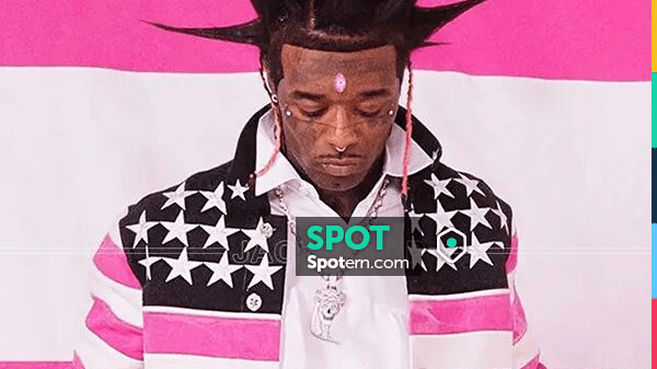 American Flag Jacket worn by Lil Uzi Vert on his Pink Album cover | Spotern