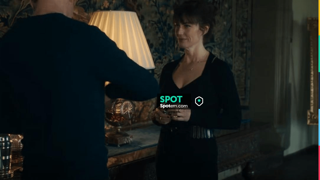 Boss Famelina Ribbed Cutout Bodycon Dress worn by Kate Sacker (Condola ...