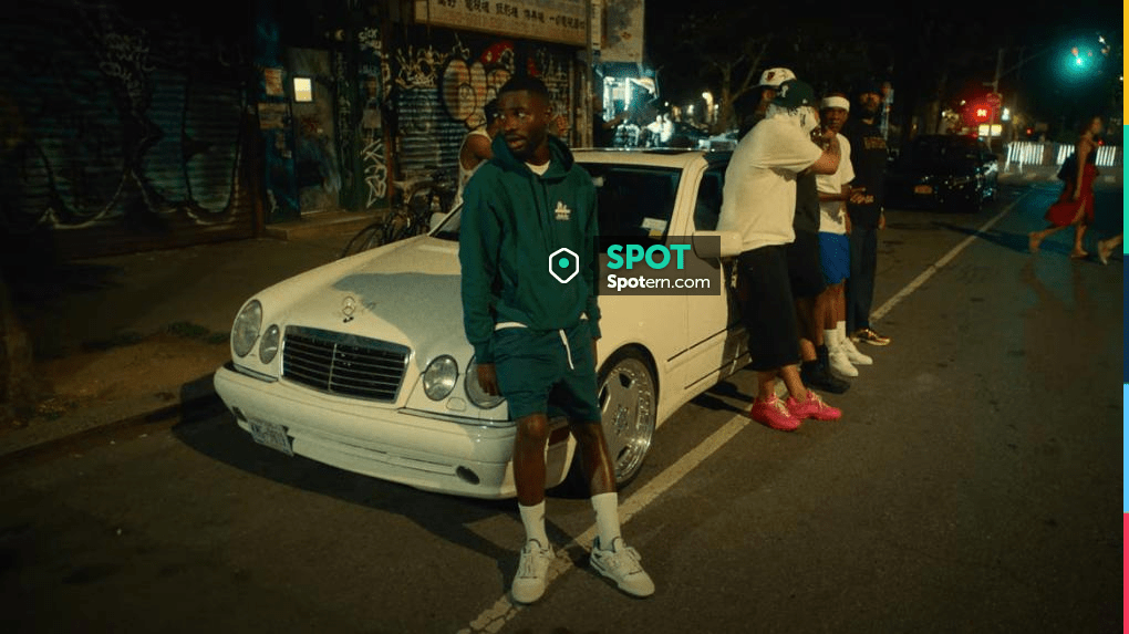 Aimé Leon Dore Dark Green Globe Lo­go Hood­ie worn by Dave in Meridian ...