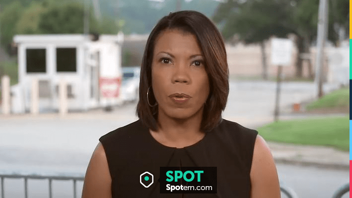 Calvin Klein Sleeveless Keyhole Sheath Dress worn by Nikole Killion as ...