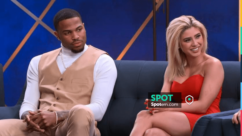 Likely Lauren Strapless Dress worn by April Marie as seen in The ...