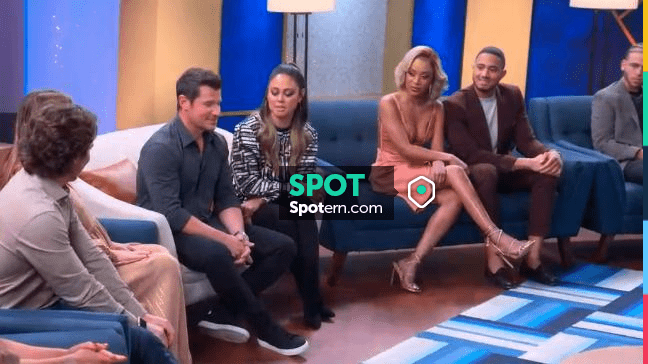 House of CB 'Faye' Satin Pleated Midi Dress worn by Shanique Imari as ...