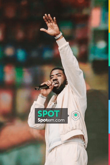 Cortiez Cream Velour VVS Track Jacket worn by Tion Wayne on the ...