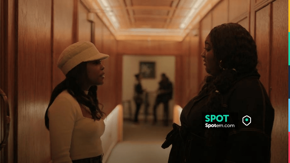 Asos Design Yoke Detail Twill Mini Shirt Dress in Black-Brown worn by ...