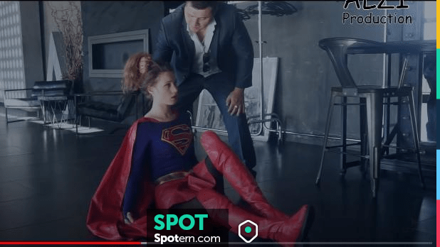 Superhero Red Letaher Boots worn by Ann Adeling in Supergirl: Fan ...