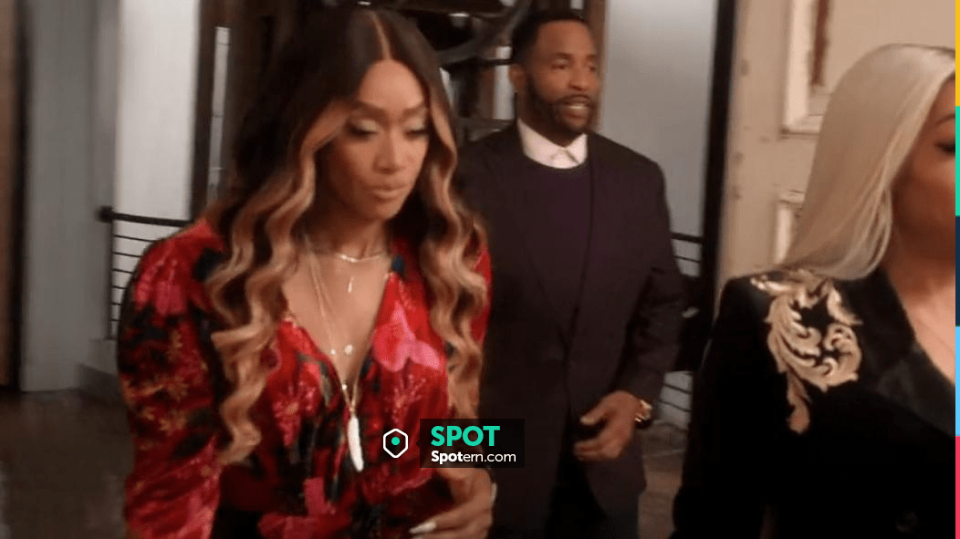 Farm Rio Wild Life Jump­suit worn by Tami Roman as seen in Caught in ...